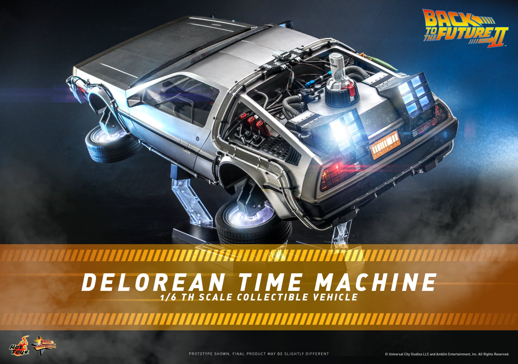 HOT TOYS – Back To The Future – DeLorean Time Machine 1/6 Scale – NERD ZONE Milano