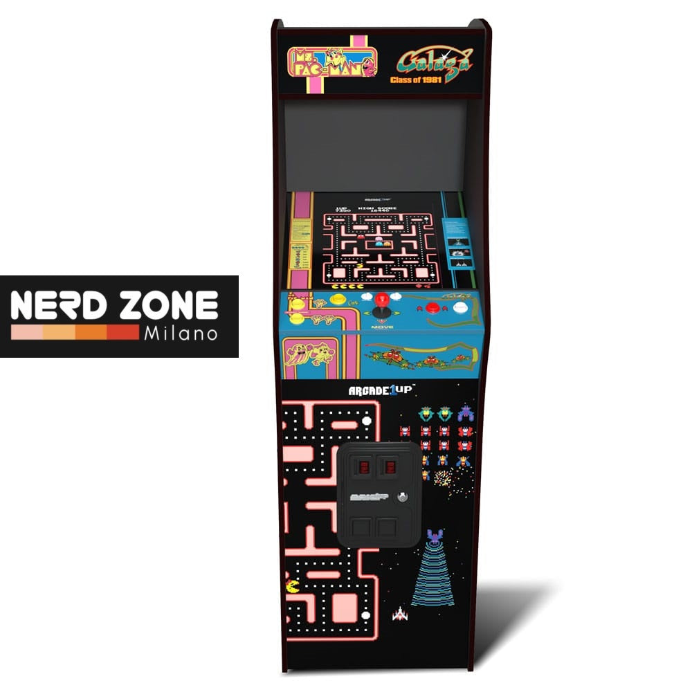 ARCADE 1UP - Arcade Video Class of '81 Ms. Pac-Man / Galaga Deluxe 155 ...