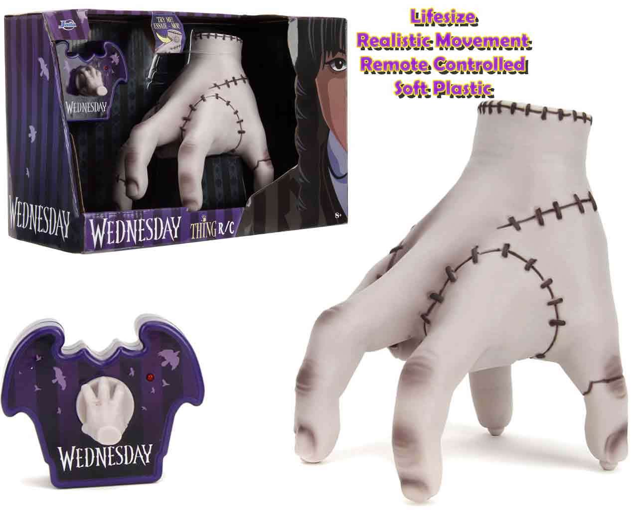 SIMBA TOYS - Addams Family Wednesday (Netflix) - Thing 1:1 Scale Remot ...