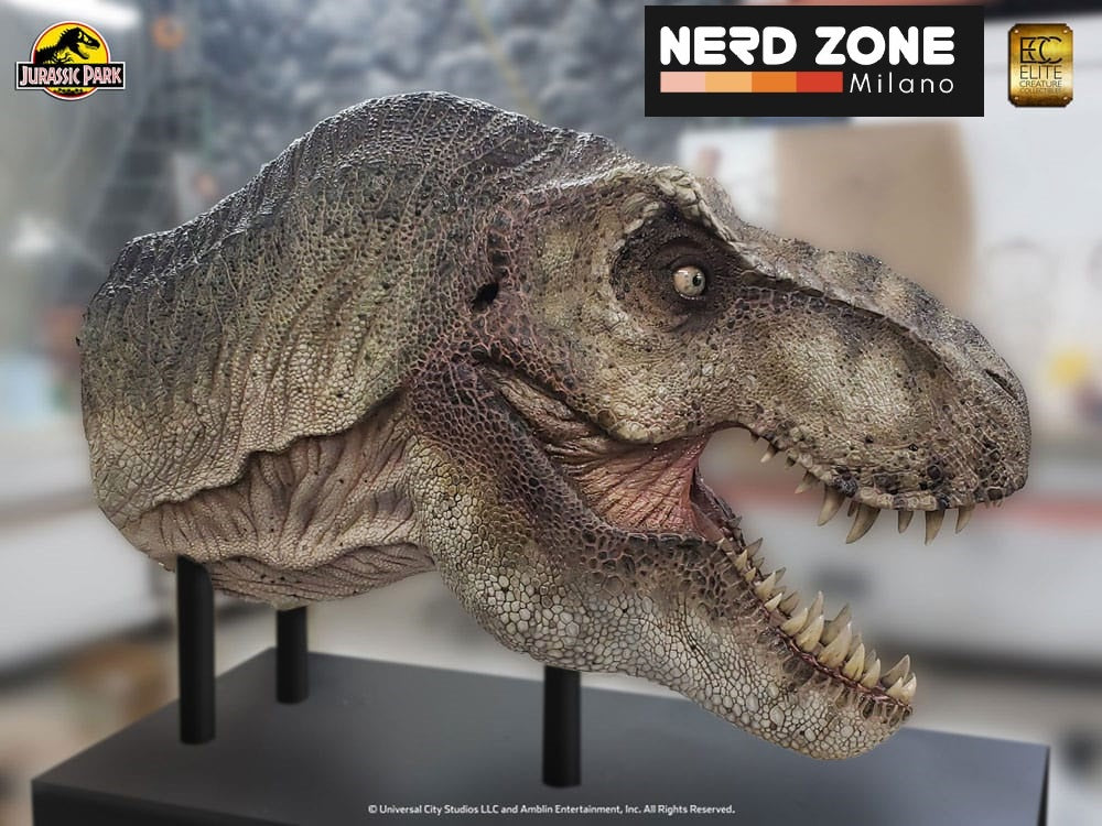 ELITE CREATURE COLLECTIBLES - Jurassic Park Life-Size Statue Tyrannosa ...