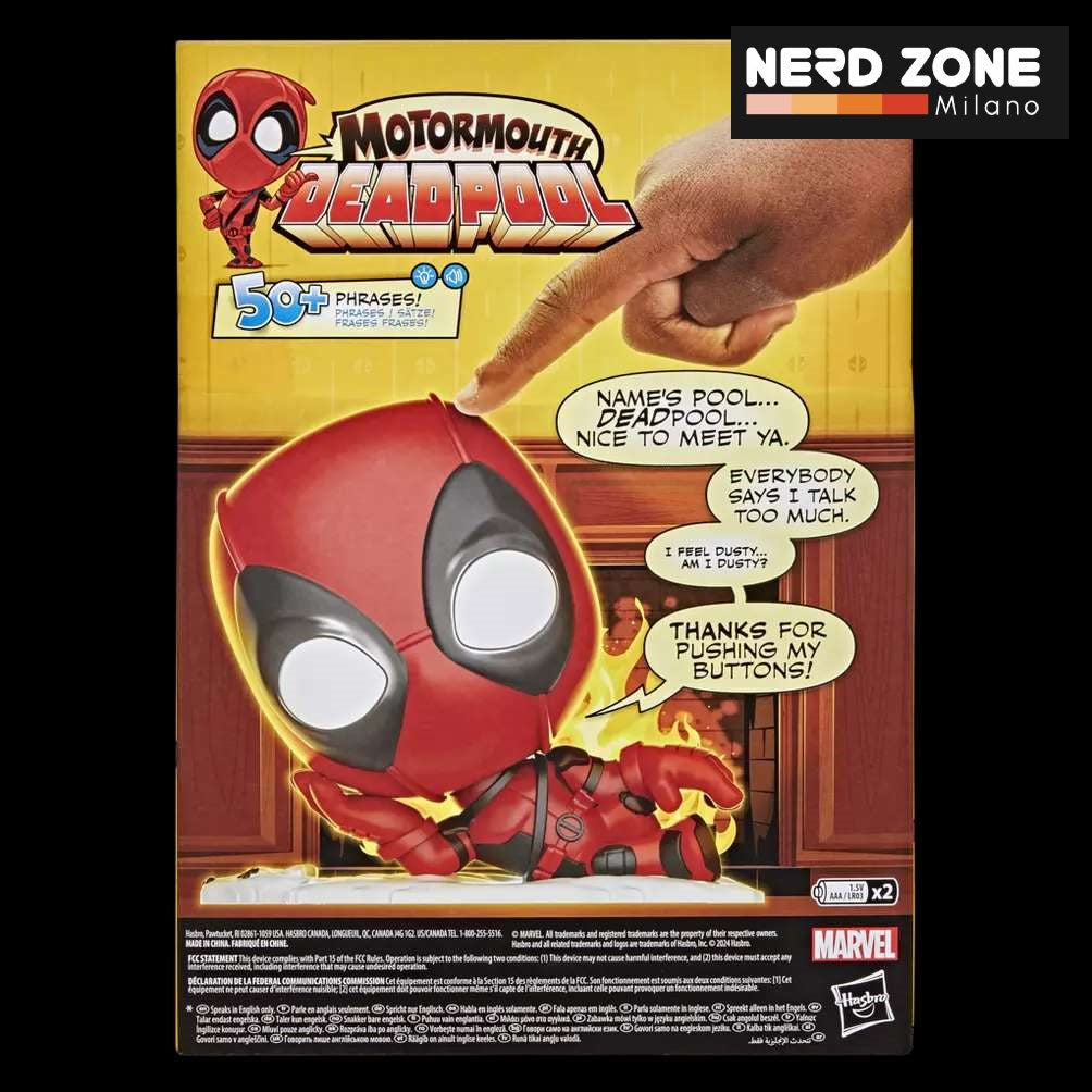 HASBRO - Marvel Legends Motormouth Deadpool Electronic – NERD ZONE Milano