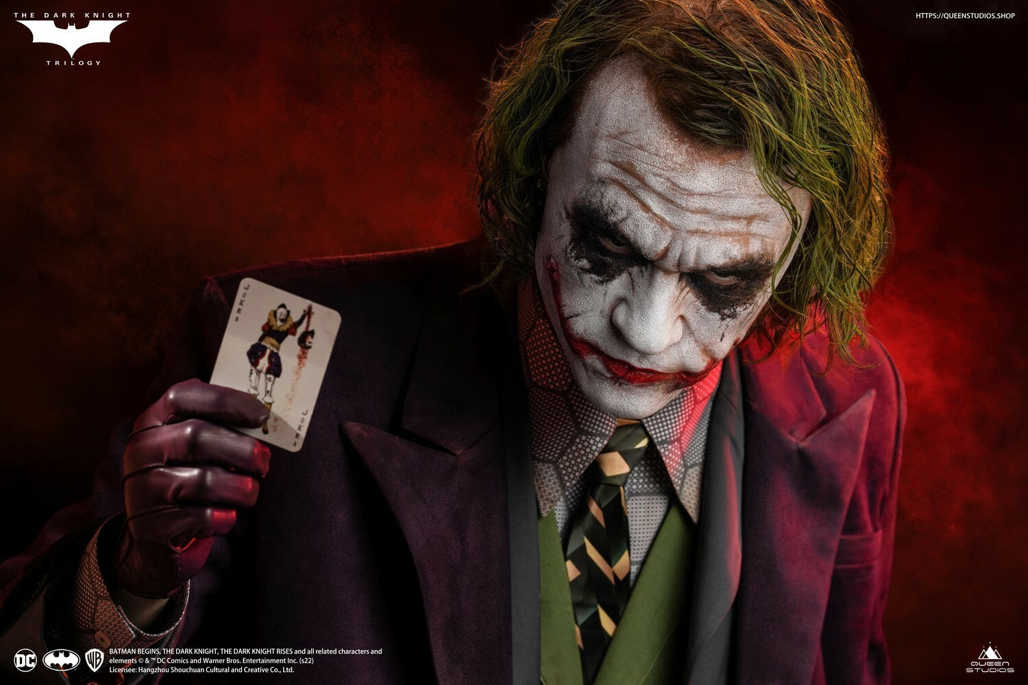 QUEEN STUDIOS - DC Comics: The Dark Knight - The Joker 1:1 Scale Statu ...