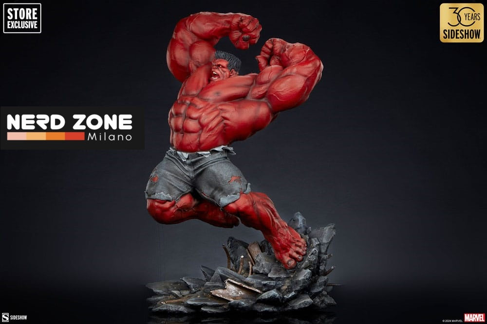 SIDESHOW - Marvel Premium Format Statue Red Hulk: Thunderbolt Ross 74 ...