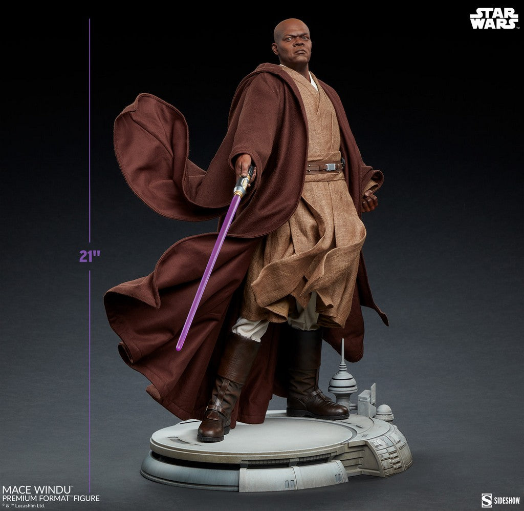 SIDESHOW – Star Wars: Revenge of the Sith – Mace Windu Premium 1:4 Sca ...
