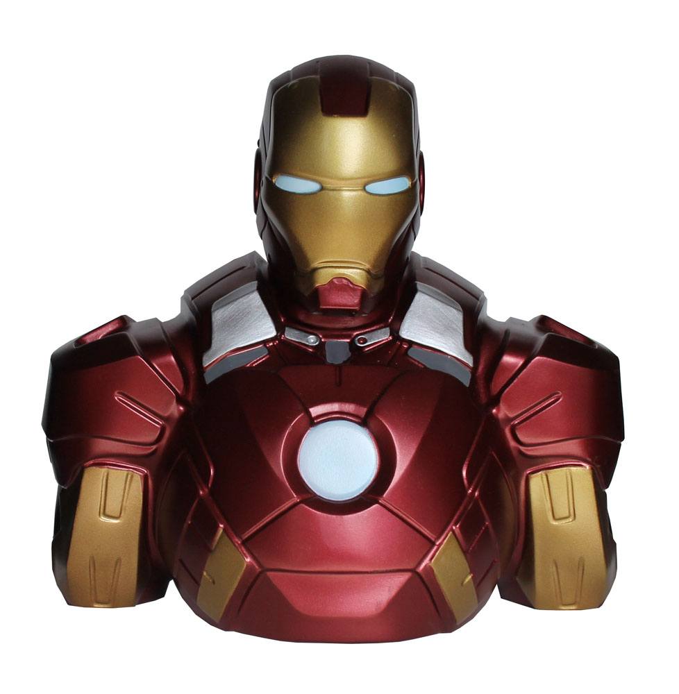 PRE ORDINE - Marvel Comics Coin Bank Iron Man 22 cm – NERD ZONE Milano