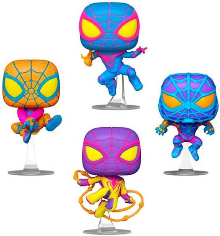 Marvel POP! TV Vinyl Figure 4-Pack Miles Morales (BLKLT) 9 cm – NERD ...