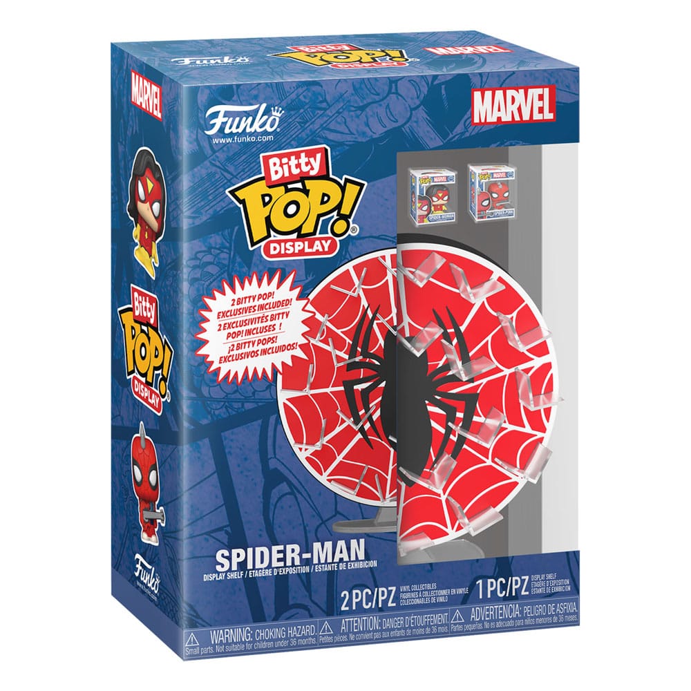 Marvel Bitty POP! Display with 2 Vinyl Figures Spider-Man Web – NERD ...