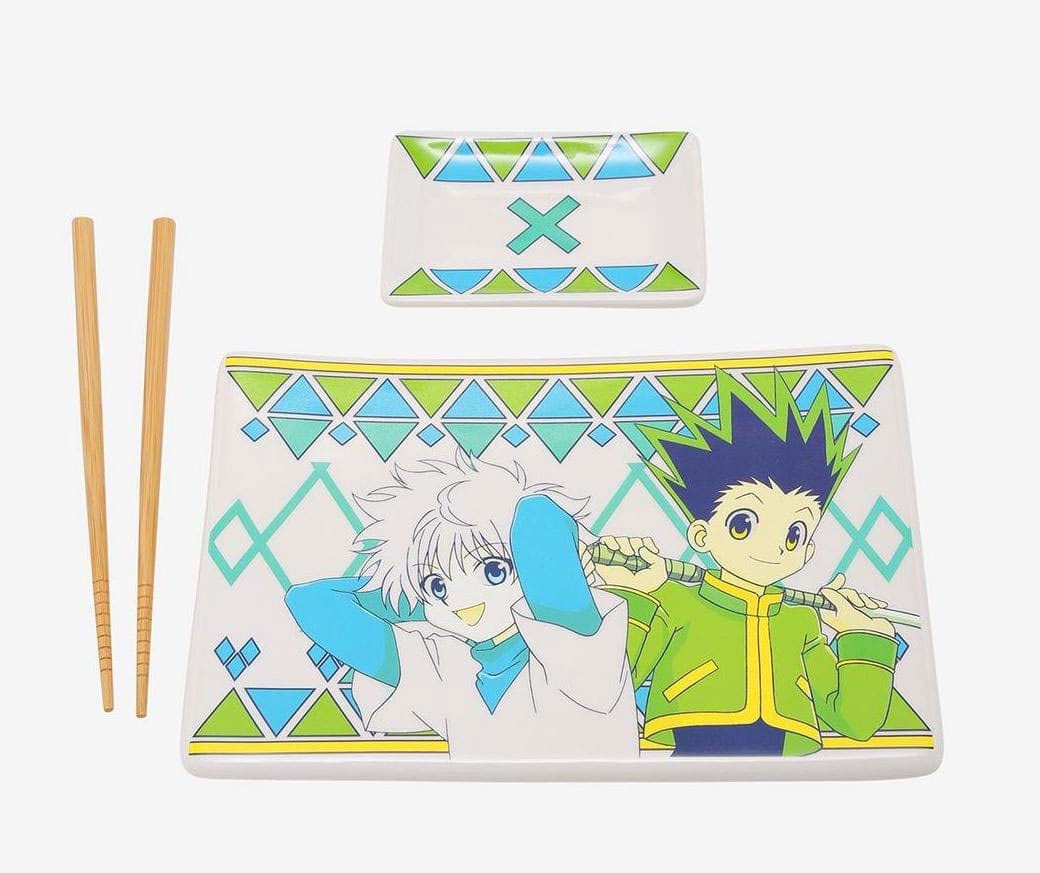 Hunter x Hunter Ceramic Sushi Set with Chopsticks Gon & Killua – NERD ...