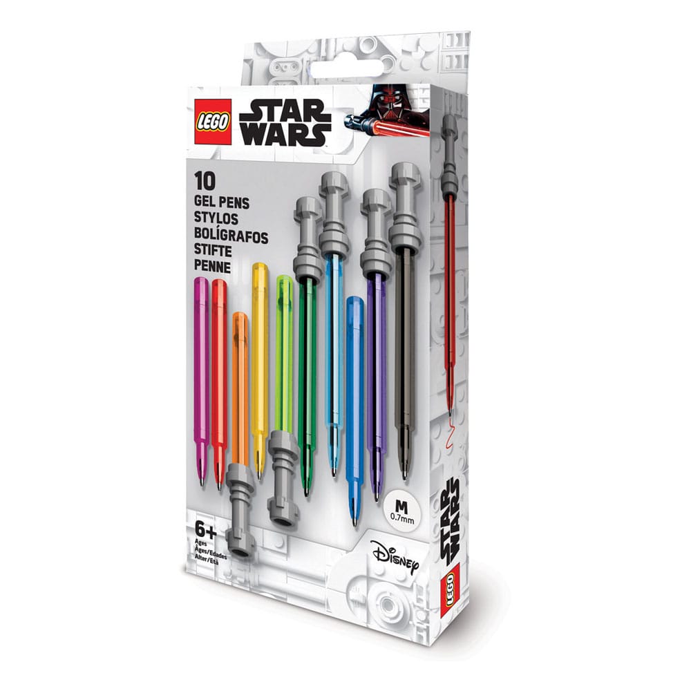 PRE ORDINE - LEGO Star Wars Gel Pens 10-Pack Lightsaber – NERD ZONE Milano