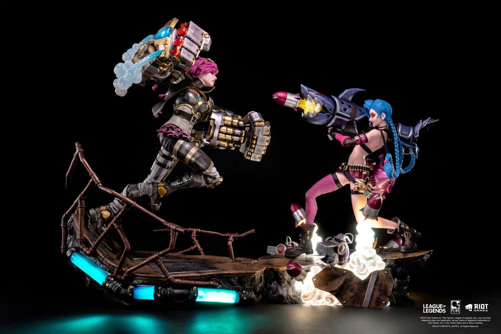 League of Legends Statues 1/6 2-Pack Vi & Jinx – NERD ZONE Milano