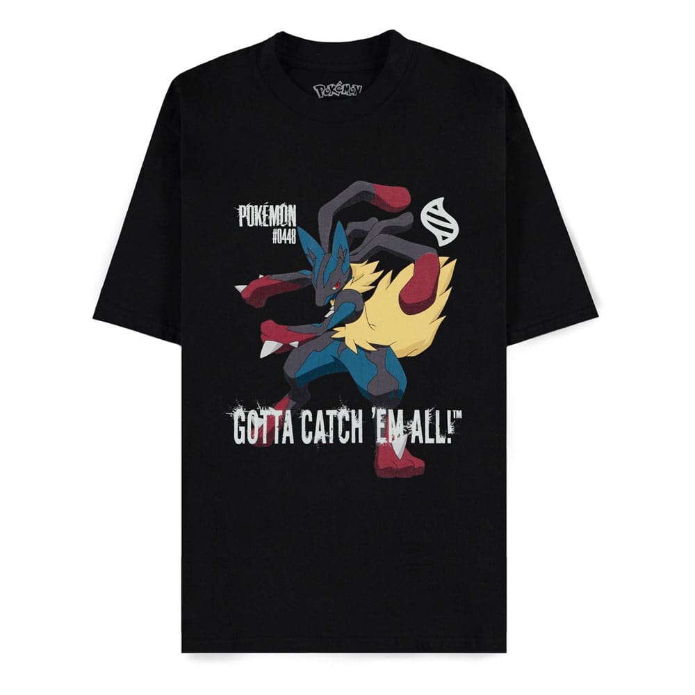 Pokémon Mega Evolutions T-Shirt Mega Lucario Gotta Catch Em All Size X ...